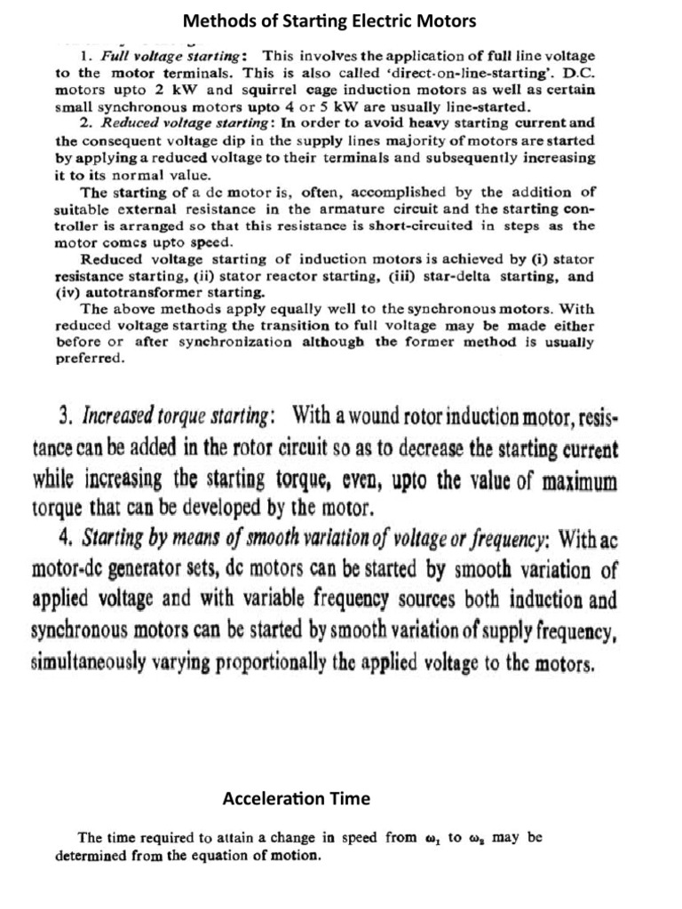 Reducing Starting Current in Motors | PDF