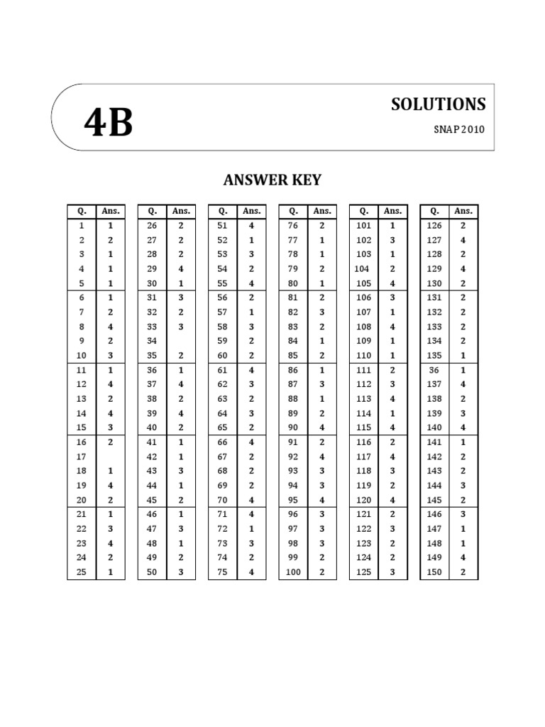 Solutions: Answer Key | PDF | Inference | Area