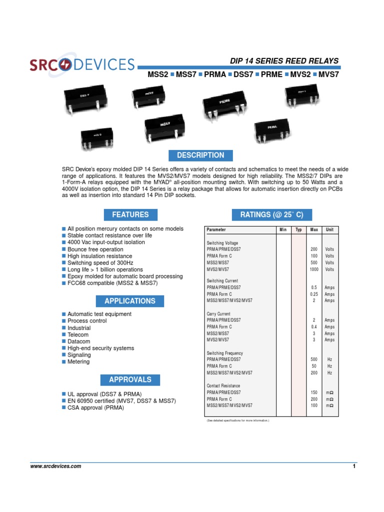 Devices Devices: SRC SRC | PDF | Relay | Electrical Resistance And ...