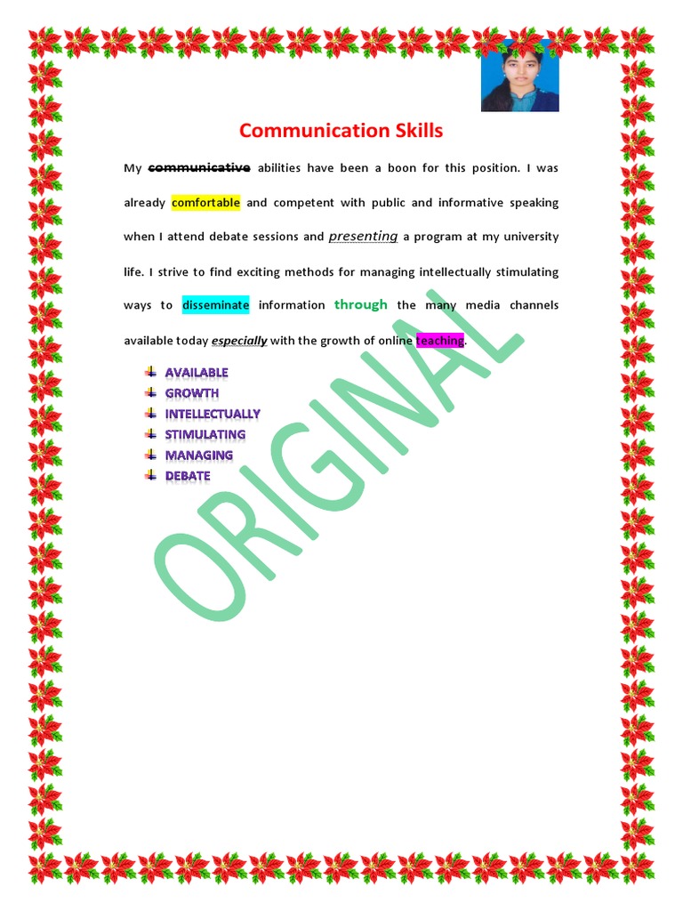 Communication Skills for IFIC Roles | PDF