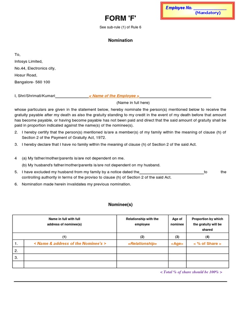 Gratuity Nomination Template | PDF | Government Information | Justice