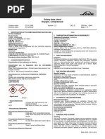 MSDS Oxygen Cylinder | PDF | Oxygen | Chemical Substances
