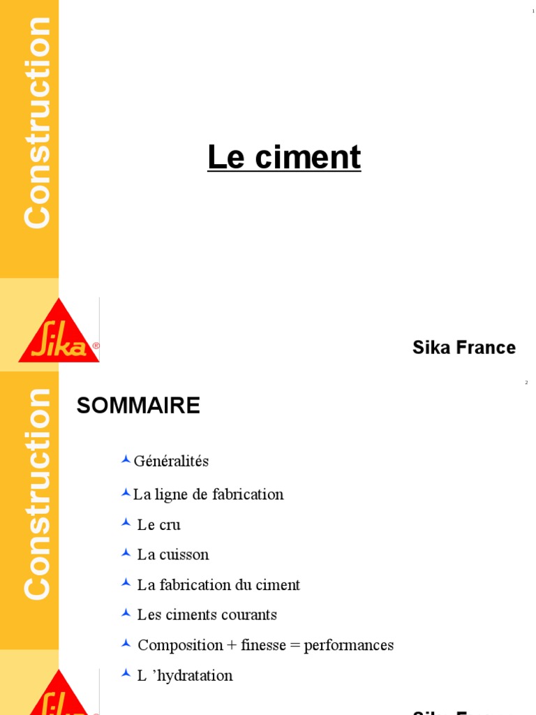 Guide de Fabrication du Ciment | PDF | Ciment | Béton