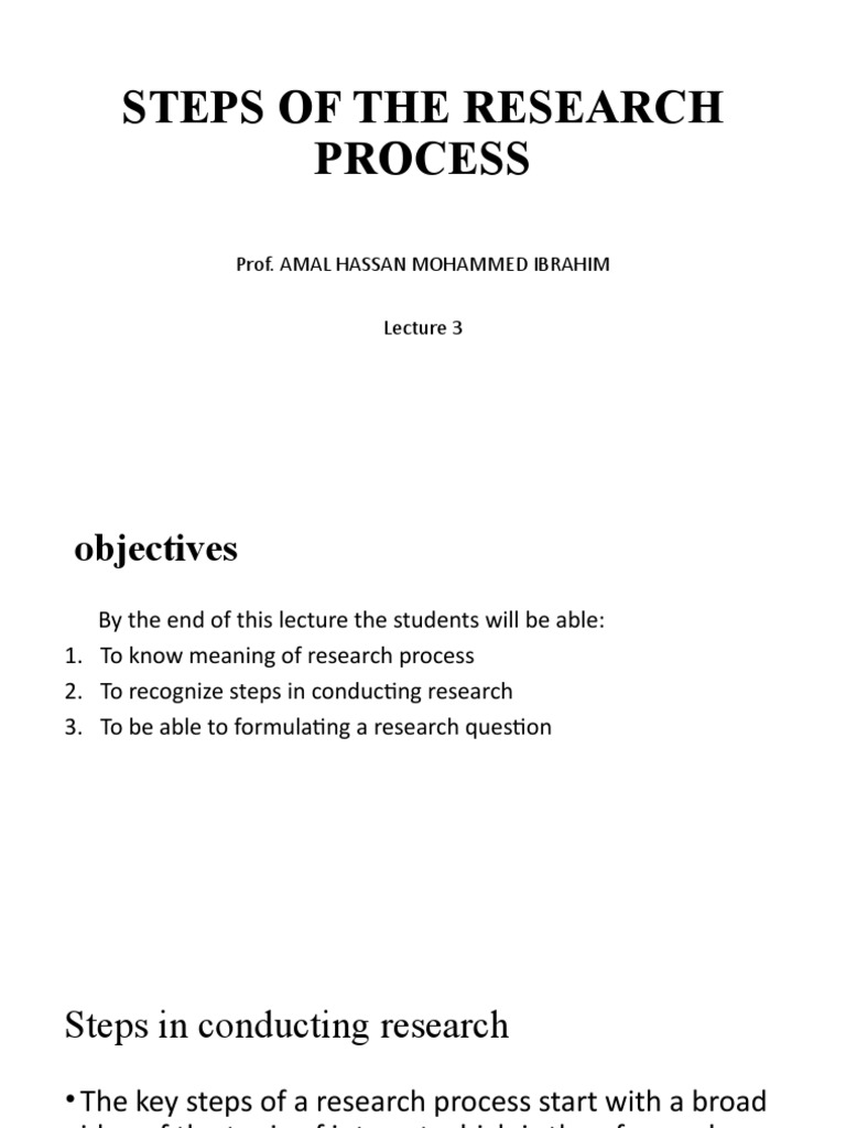Research Process Steps Explained | PDF