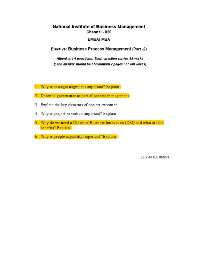 Business Process Management (Part2) | PDF | Strategic Management ...