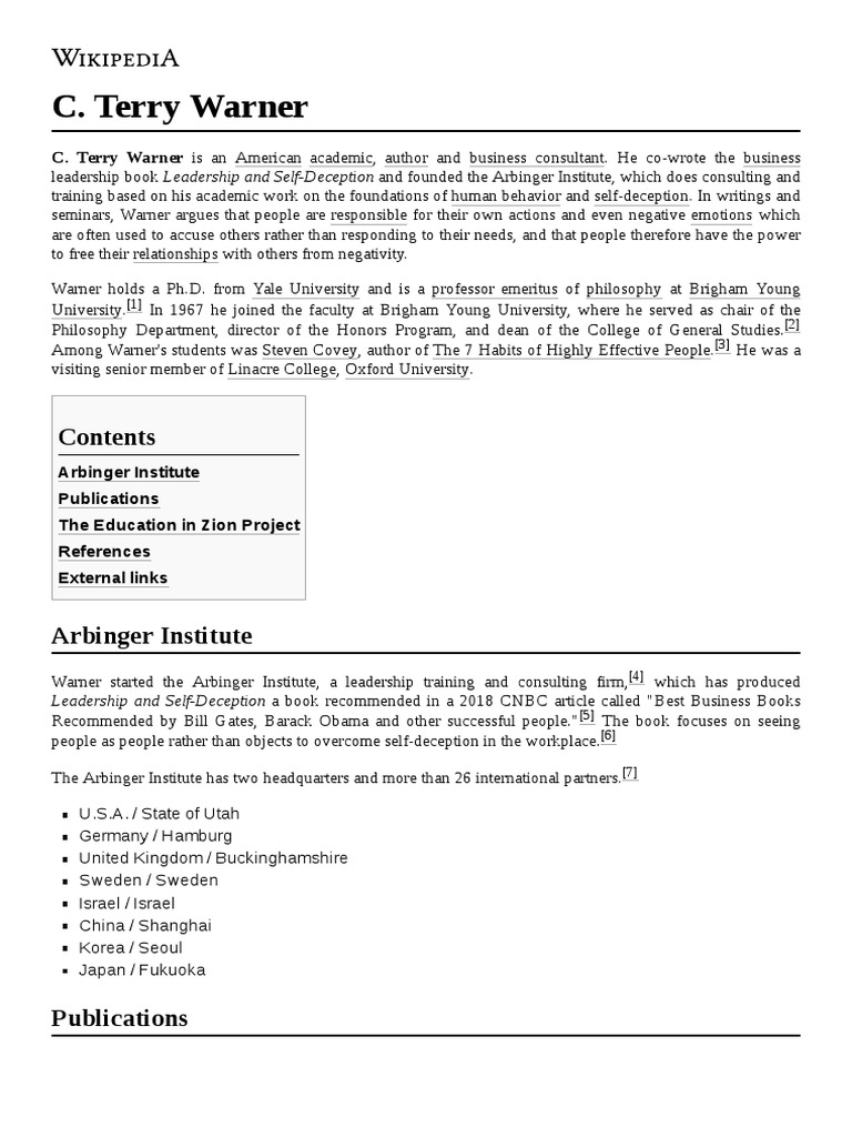 C. Terry Warner | PDF | Further Education
