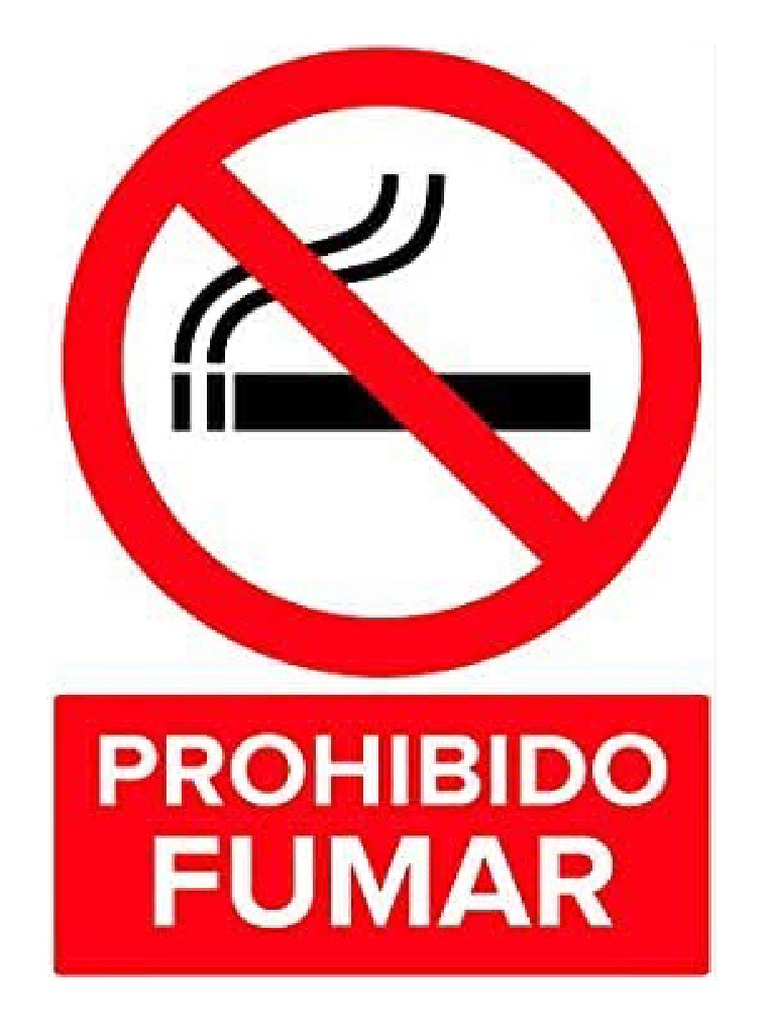 Señal Prohibido Fumar | PDF