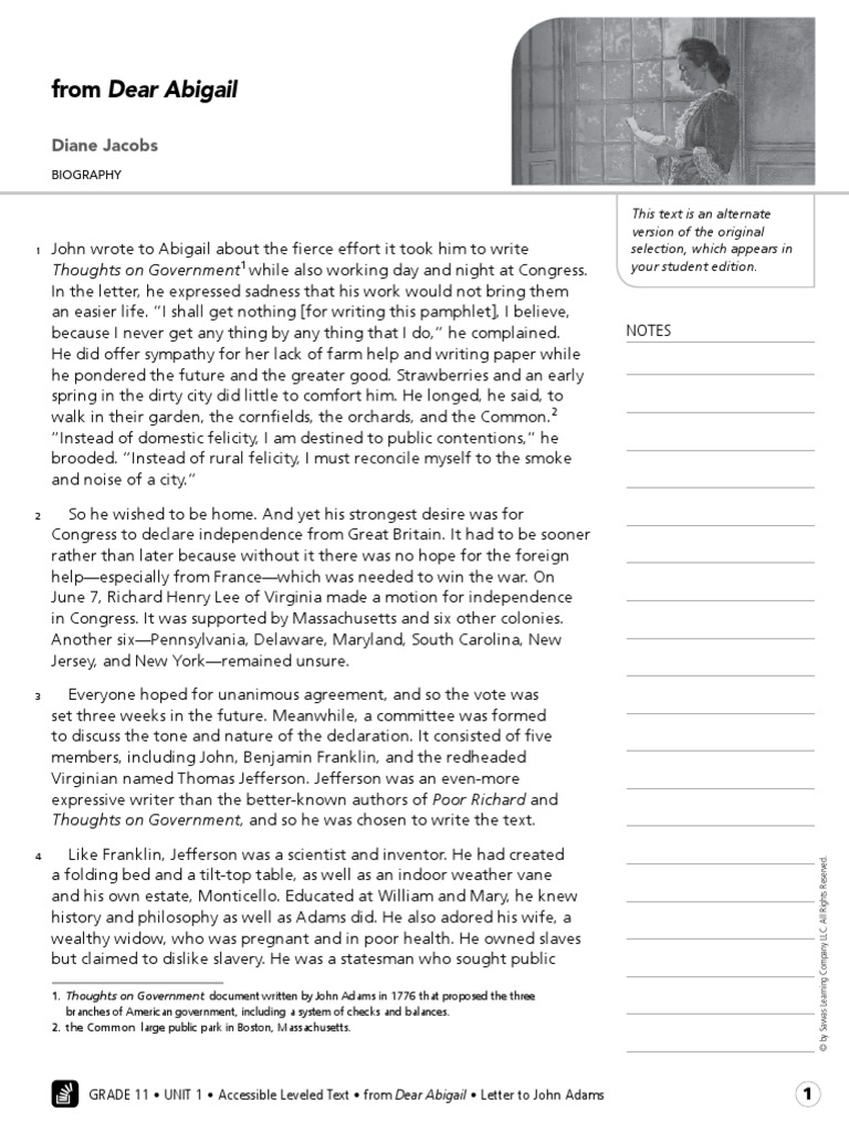 Letter To John Adams | PDF | John Adams | Abigail Adams