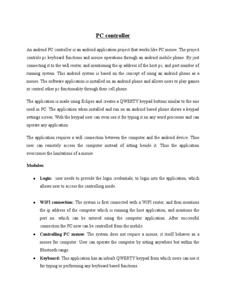 6-PC Controller | PDF