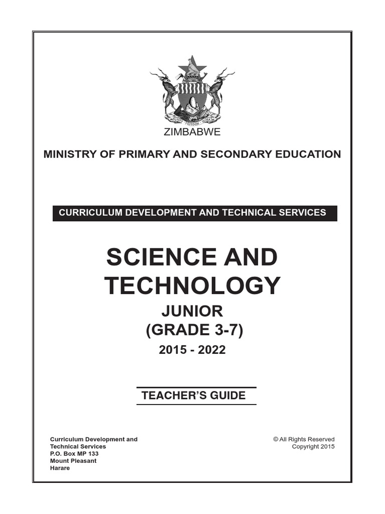 Science & Technology Junior Grades 3-7 | PDF | Educational Assessment ...