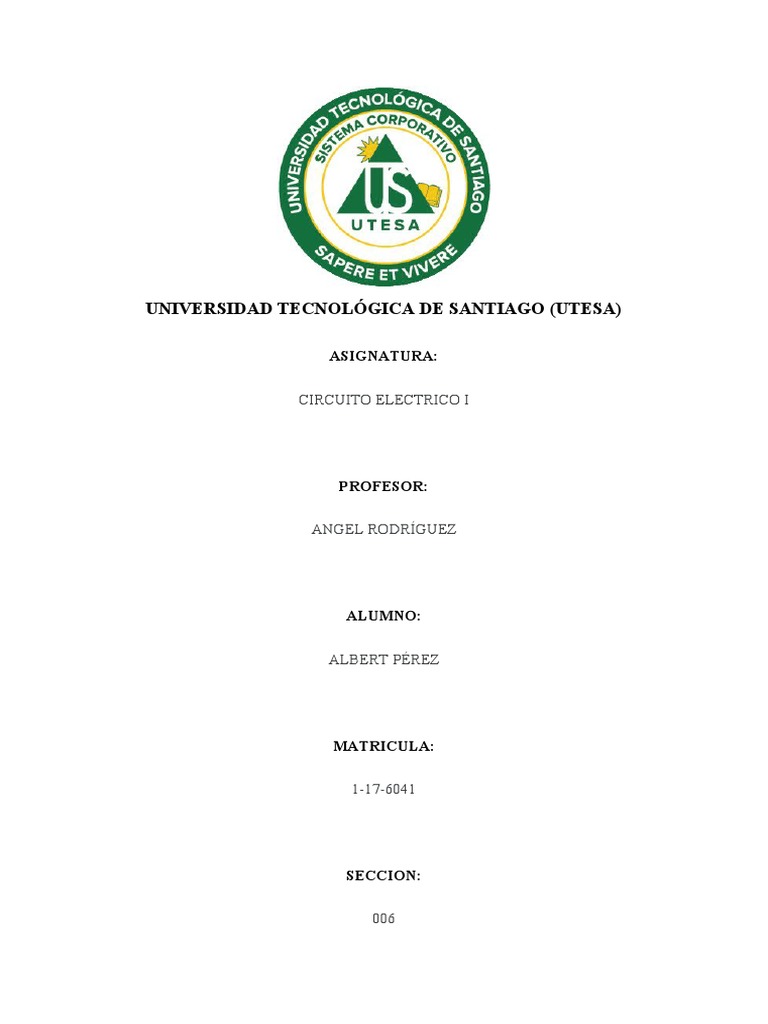 Práctica 2 Taller De Circuitos Eléctricos Pdf