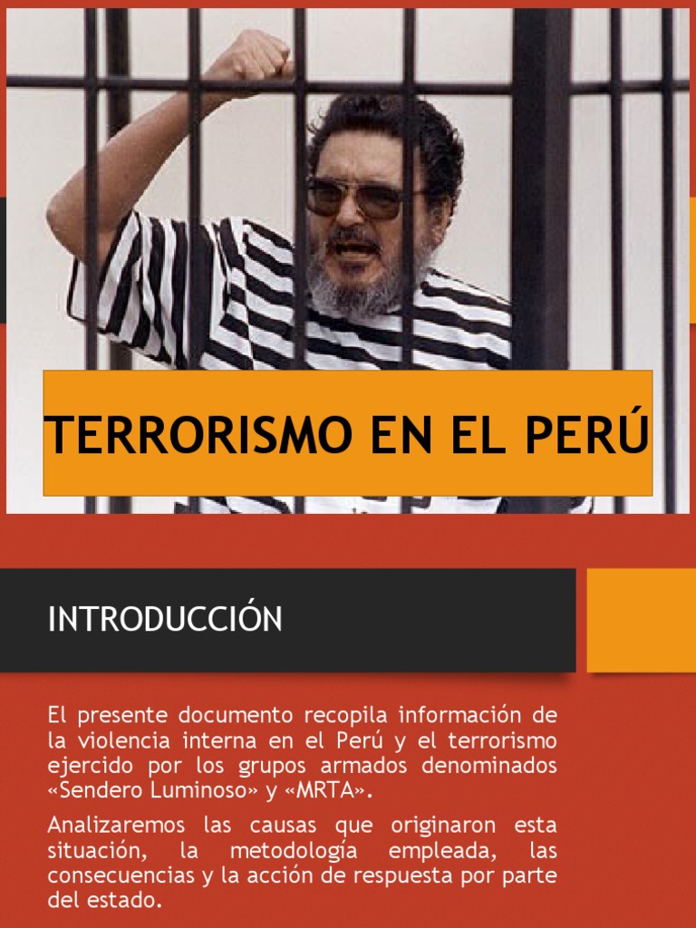 Terrorismo en Perú: Sendero Luminoso y Guzmán | PDF | Perú | Gobierno