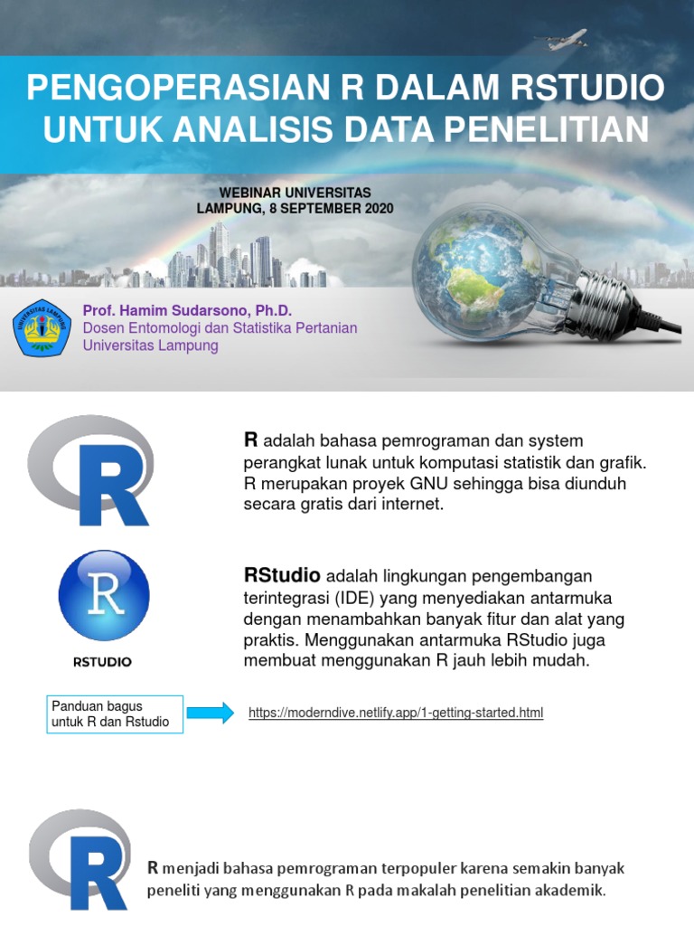 Panduan R dan RStudio untuk Penelitian | PDF