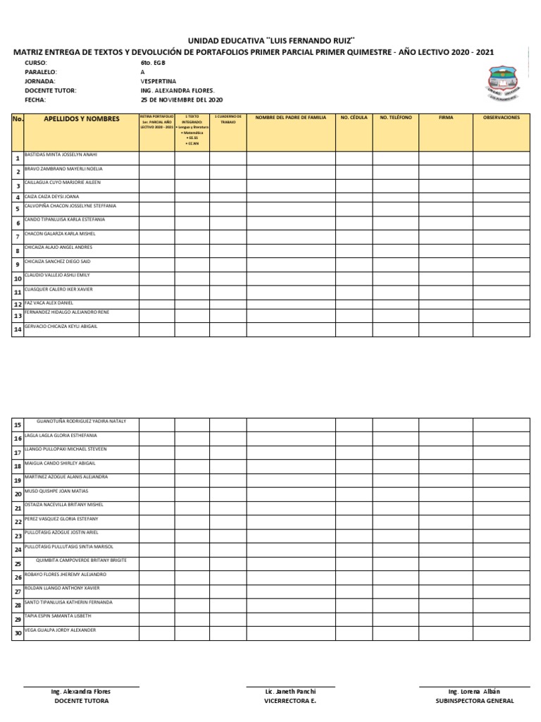 Formato de Registro de Entrega-Recepción Documentos PP - Ff. | PDF