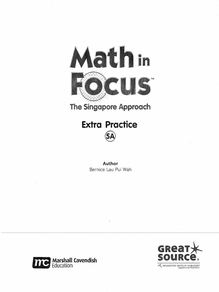Math in Focus Extra Practice 5a PDF | PDF