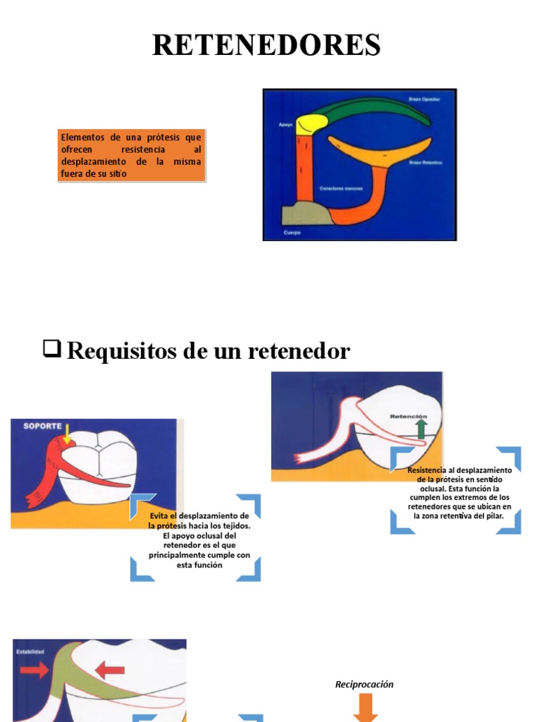 Tipos y Funciones de Retenedores PPR | PDF | Ramas de Odontología | Boca