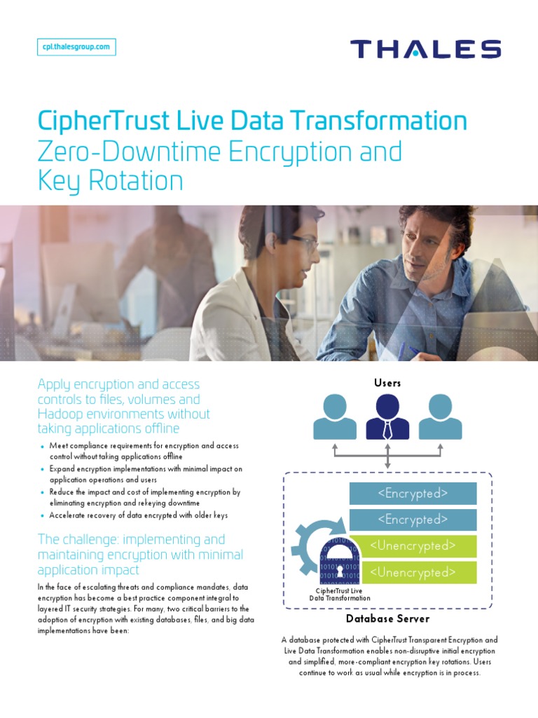 Zero-Downtime Encryption and Key Rotation: Ciphertrust Live Data Transformation | PDF ...