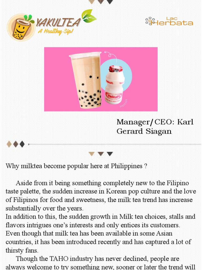 Emtech PPT Product Partial | PDF | Tea | Milk