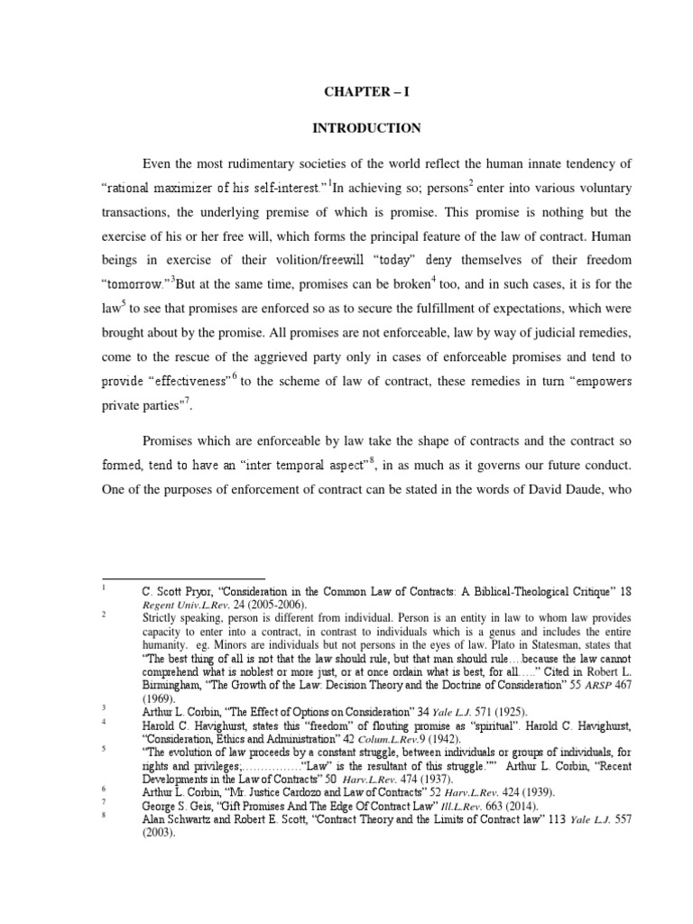 10 - Chapter 1 | PDF | Consideration | Common Law