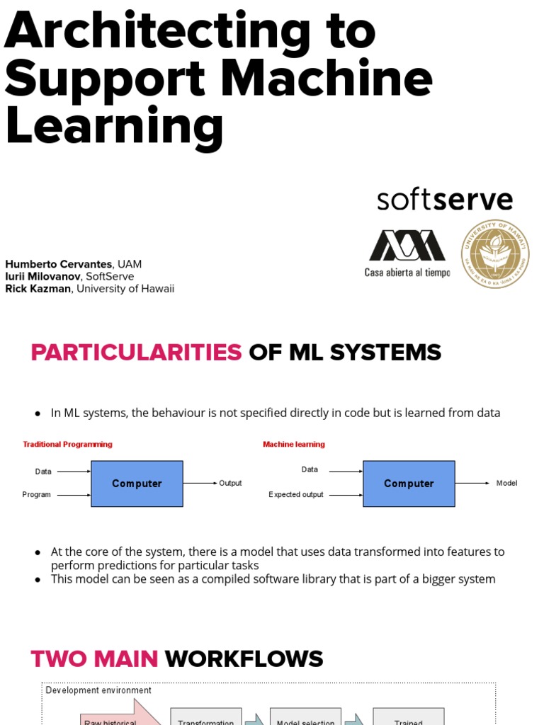 Architecting To Support Machine Learning | PDF | Apache Spark ... Architecting To Support Machine Learning | PDF | Apache Spark ...