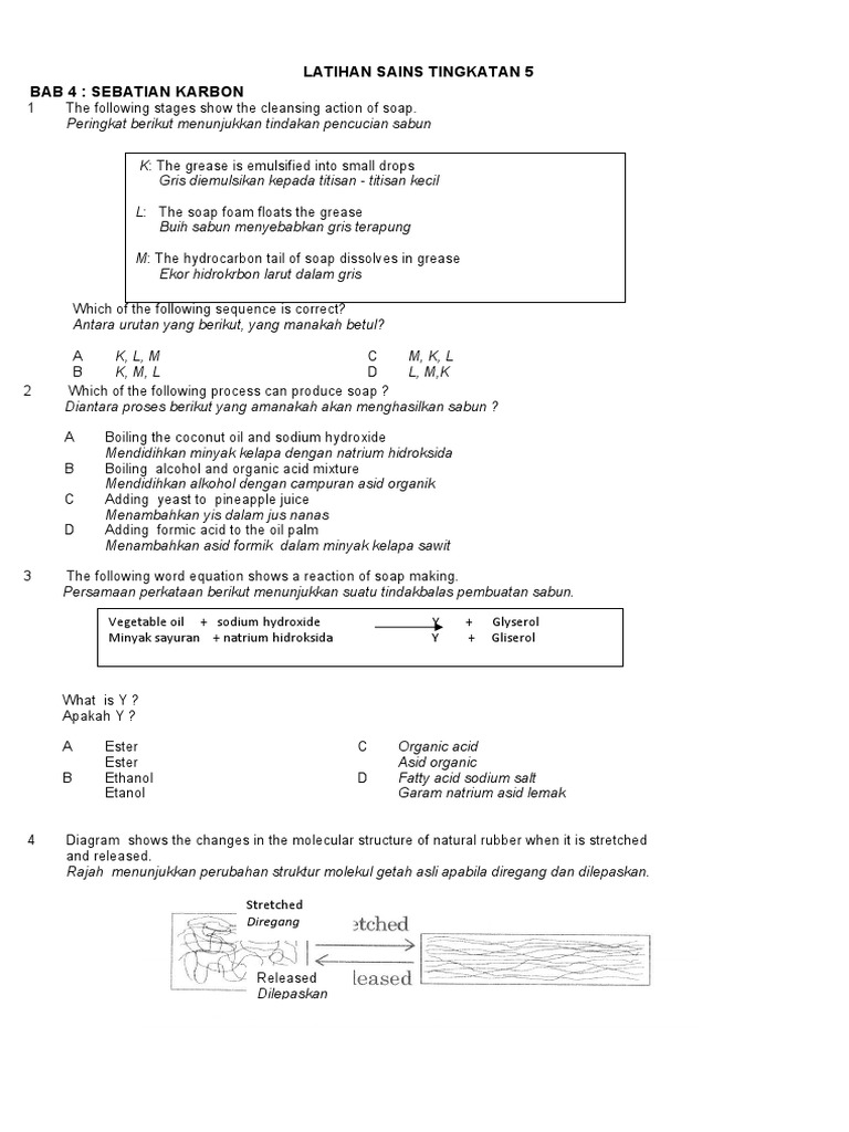 Latihan Sains Tingkatan 5 PKP | PDF