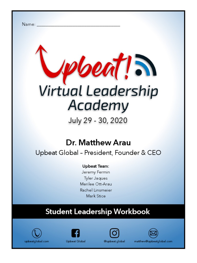 Student Leadership Workbook | PDF | Mindset | Motivation