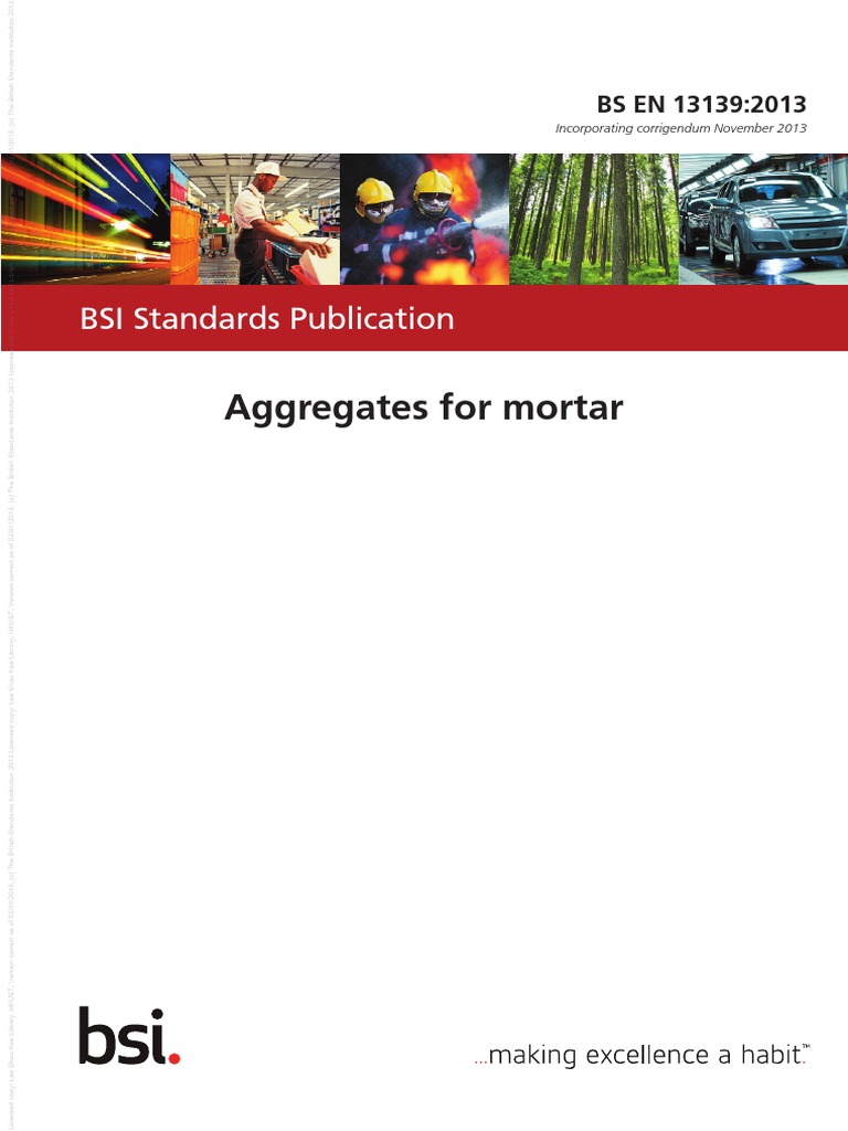BS en 13139-2013 PDF | PDF | Construction Aggregate | Materials