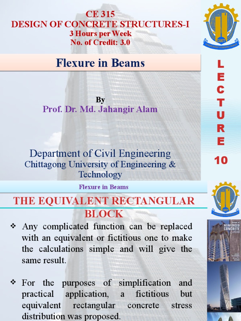 Flexural Design of Concrete Beams | PDF | Bending | Beam (Structure)