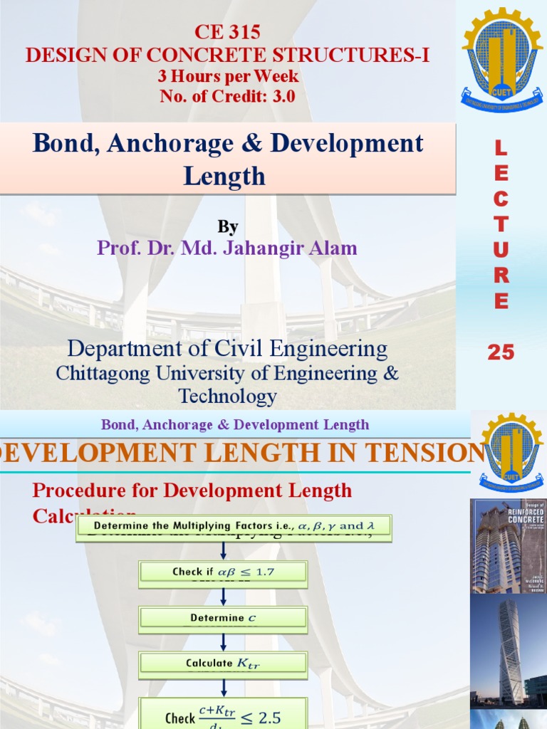 Bond, Anchorage & Development Length | PDF | Applied And ...