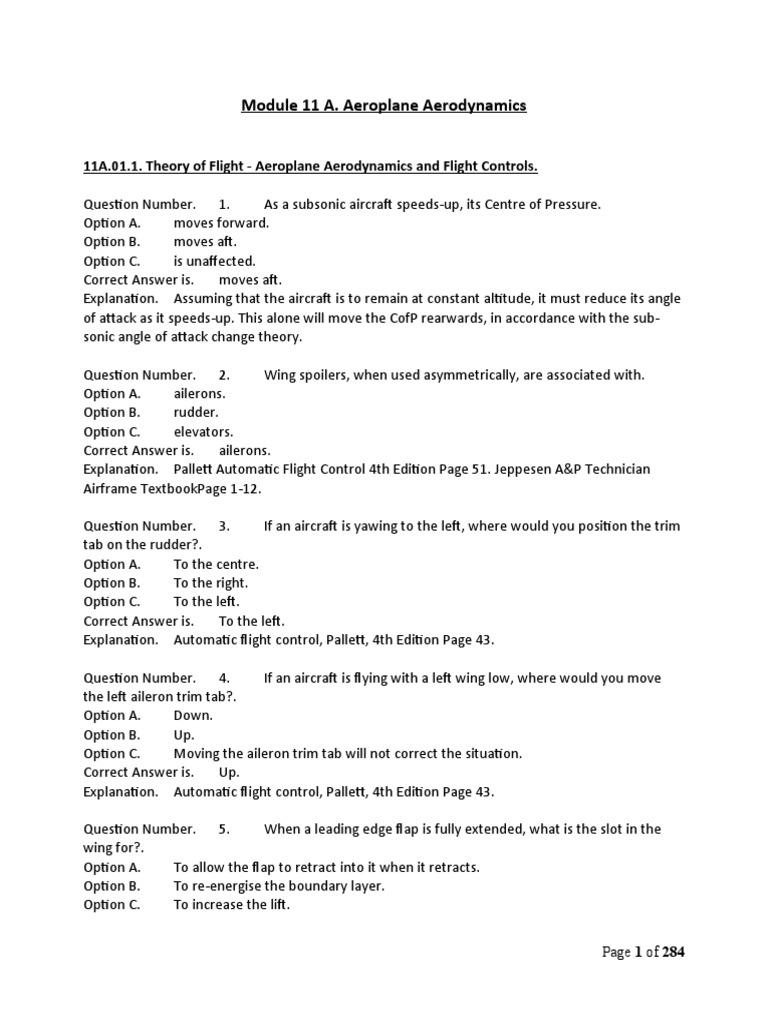 Module 11A-New | PDF | Mach Number | Aileron