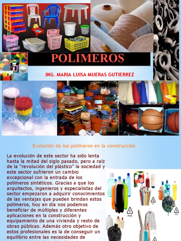 Polímeros en la Construcción y Aplicaciones | PDF | Polímeros | El plastico