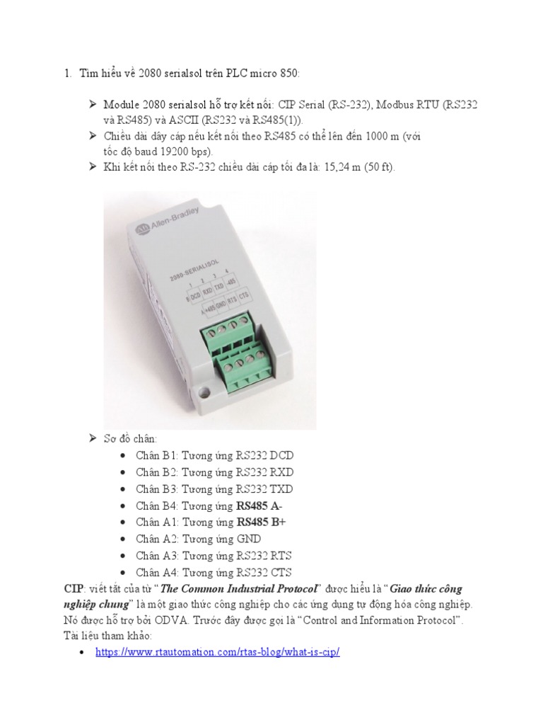 Tìm hiểu về PLC micro 850 | PDF