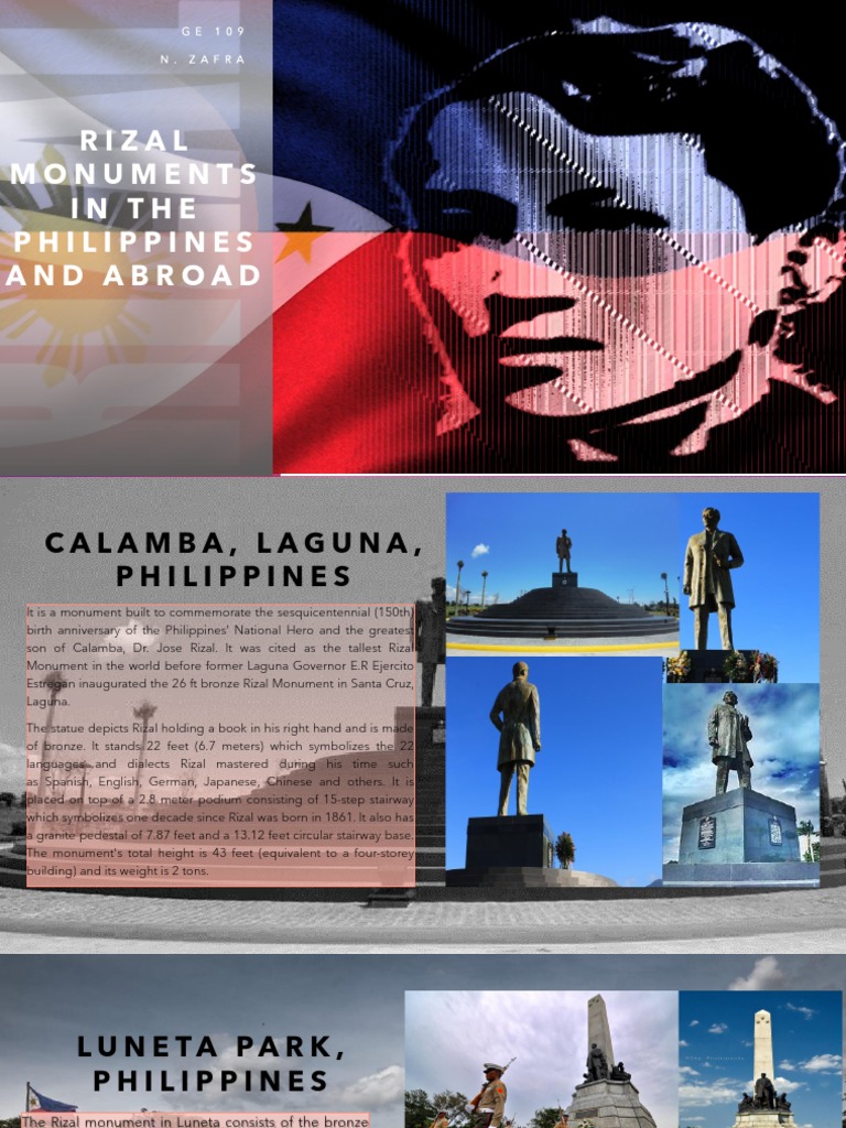 Rizal Monuments in the Philippines & Abroad | PDF | Memorial