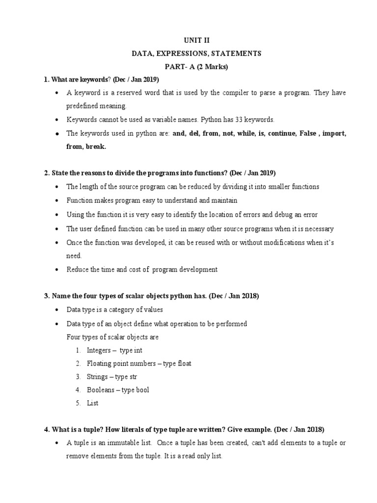 UNIT II PSPP | PDF | Parameter (Computer Programming) | Computer Program UNIT II PSPP | PDF | Parameter (Computer Programming) | Computer Program