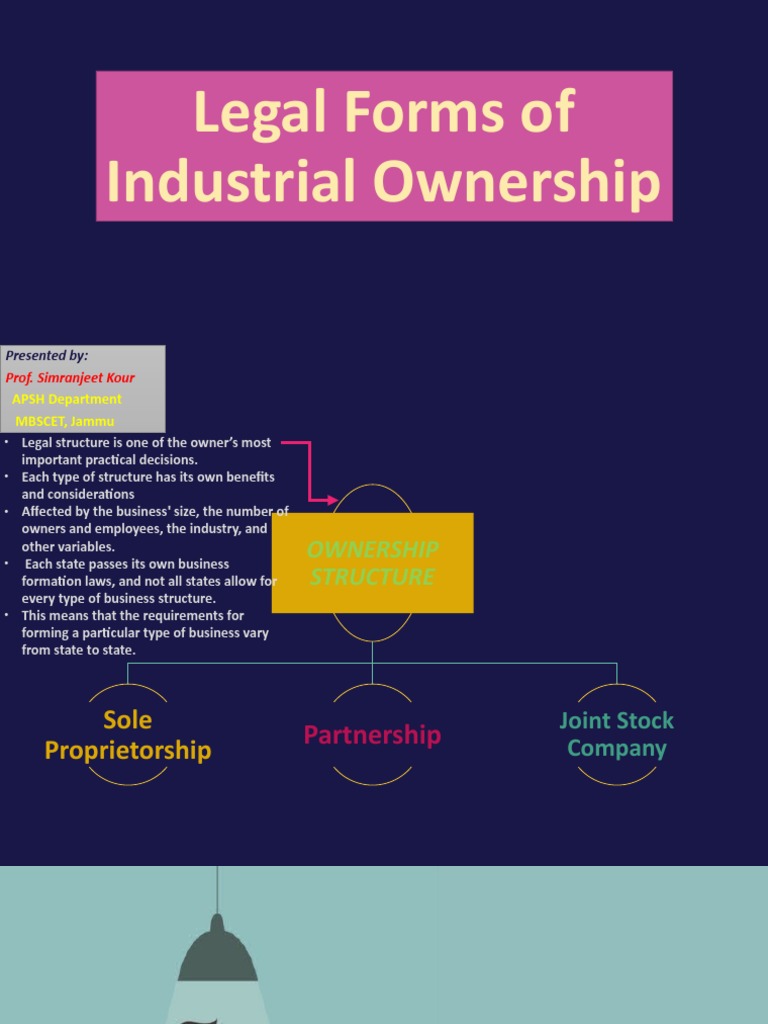 Legal Forms of Ownership Structure | PDF | Limited Partnership ...