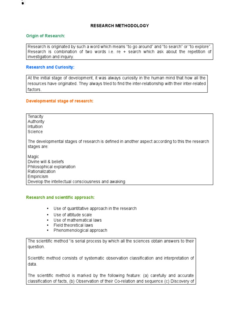 Research Methodology | PDF | Design Of Experiments | Experiment