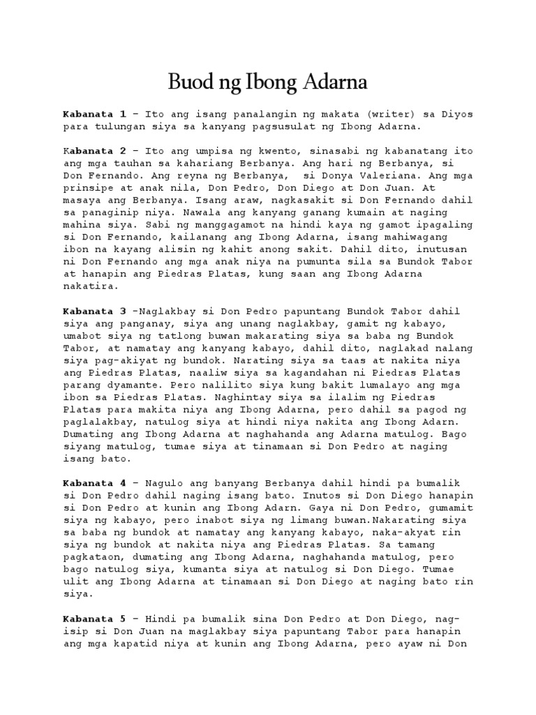 Buod Ibong Adarna An Epic Journey Comes To An End BusinessWorld