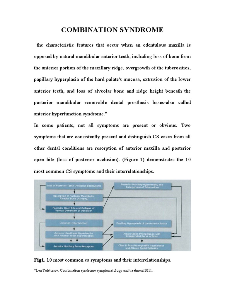 Understanding Combination Syndrome Symptoms | PDF