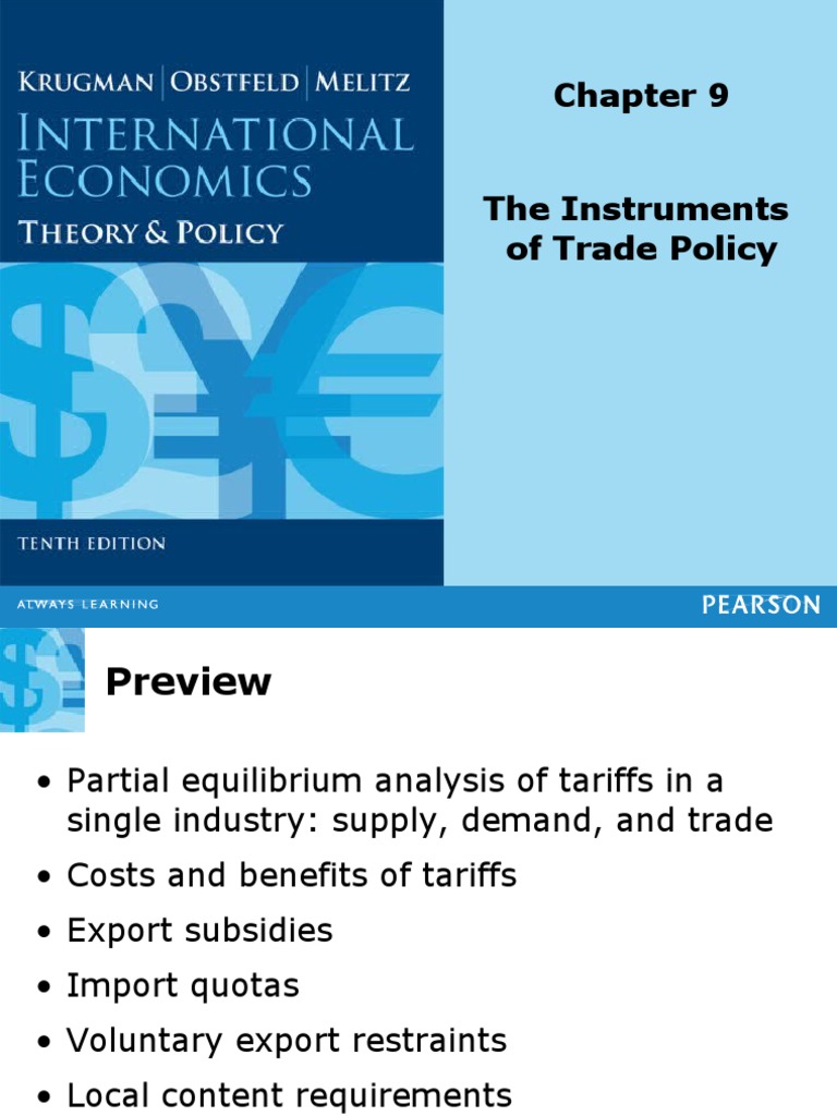 The Instruments of Trade Policy | PDF | Economic Surplus | Subsidy