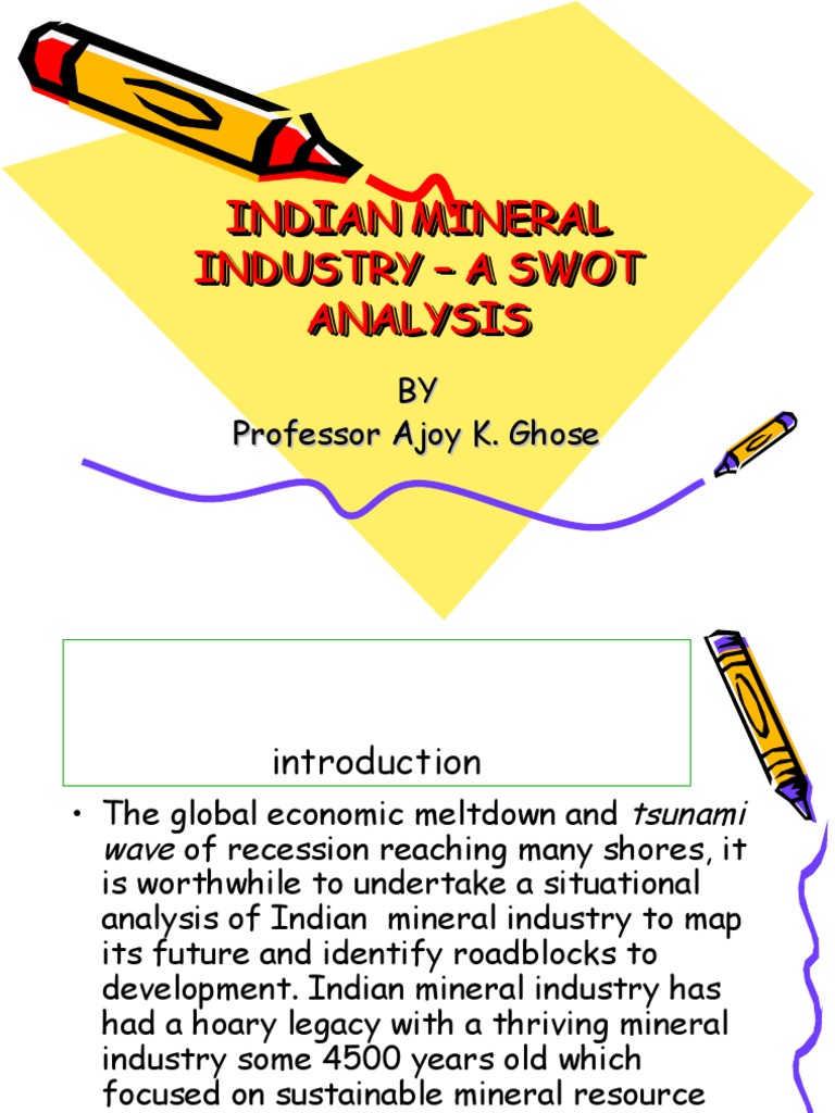 SWOT Analysis of Indian Mineral Industry | PDF | Mining | Sustainability