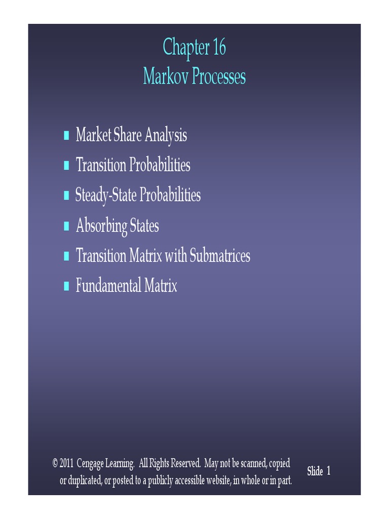 MS13 CH 16 | PDF | Markov Chain | Applied Mathematics