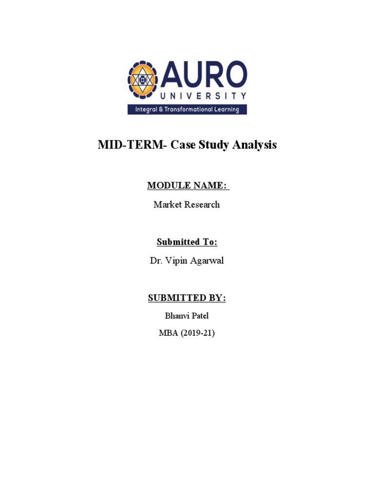 MID-TERM-Case Study Analysis: Module Name | PDF