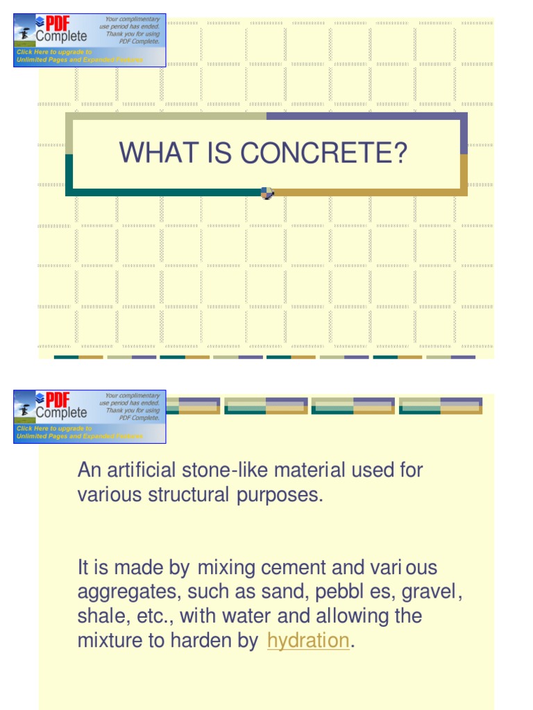 What Is Concrete? | PDF | Science & Mathematics