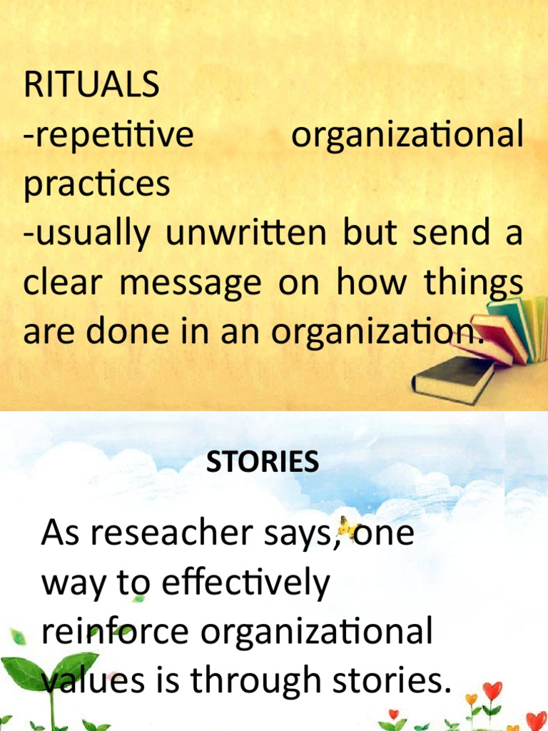 Rituals - Repetitive Organizational Practices - Usually Unwritten But ...