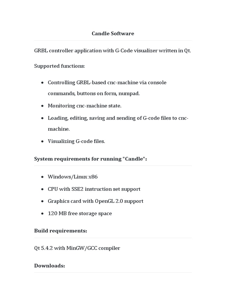 Candle Software Insturction | PDF