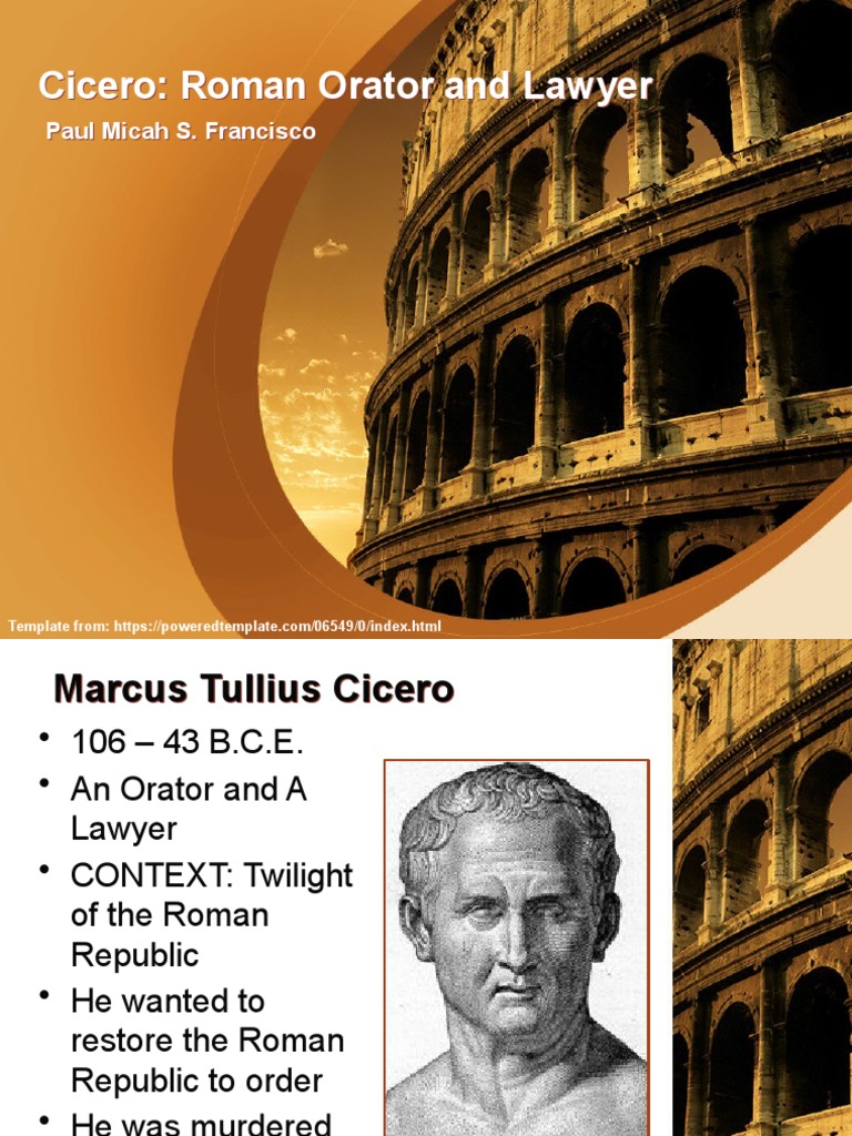 Cicero: Roman Orator and Lawyer | PDF | Natural Law | Justice