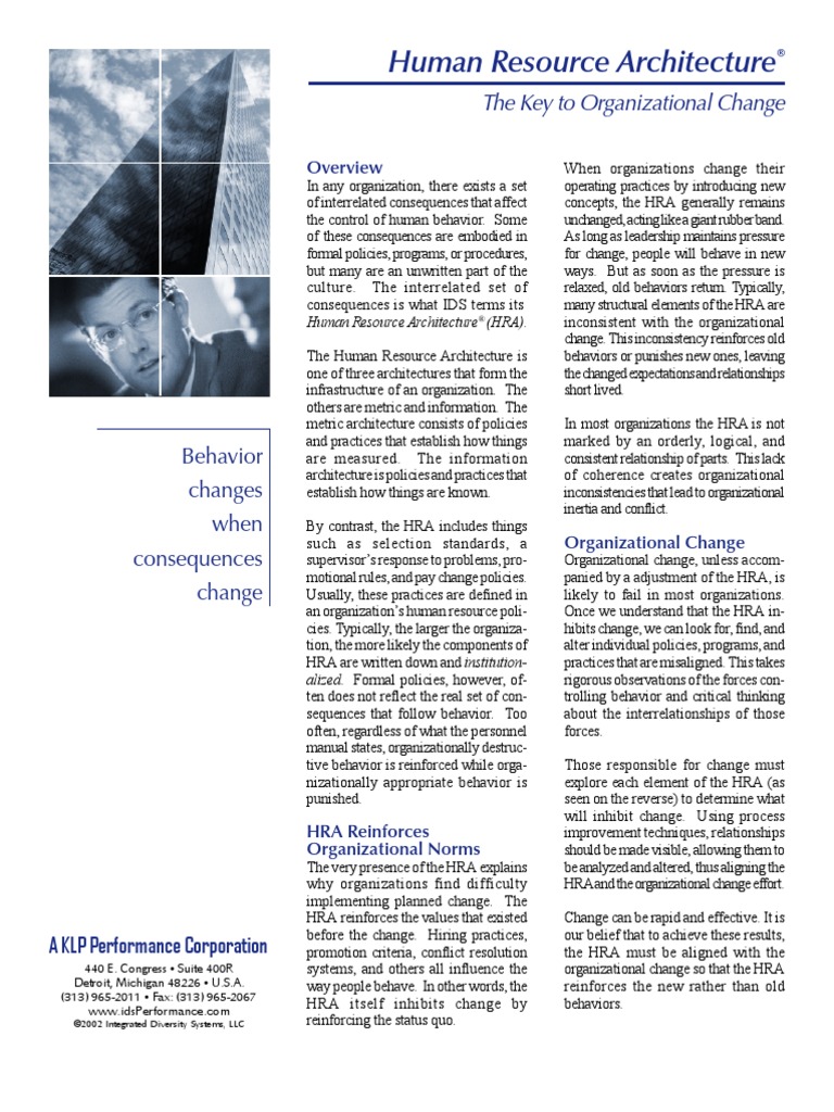HR Architecture | PDF | Organizational Behavior | Human Resource Management