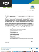 Modelo de Carta de Presentación de Una Empresa Constructora | PDF