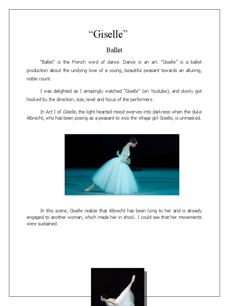 "Giselle": Ballet | PDF