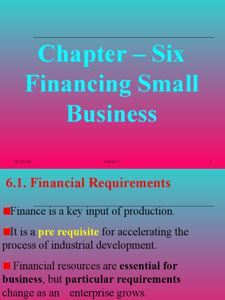 Small Business Financing Guide | PDF | Balance Sheet | Income Statement